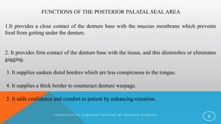 POSTERIOR PALATAL SEAL. importance ,funtion,parts,anatomic and ...