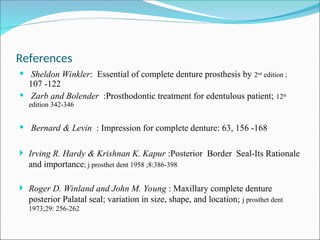 posterior palatal seal (1).ppt,,,,,,,,,,,,,,,,, | PPT