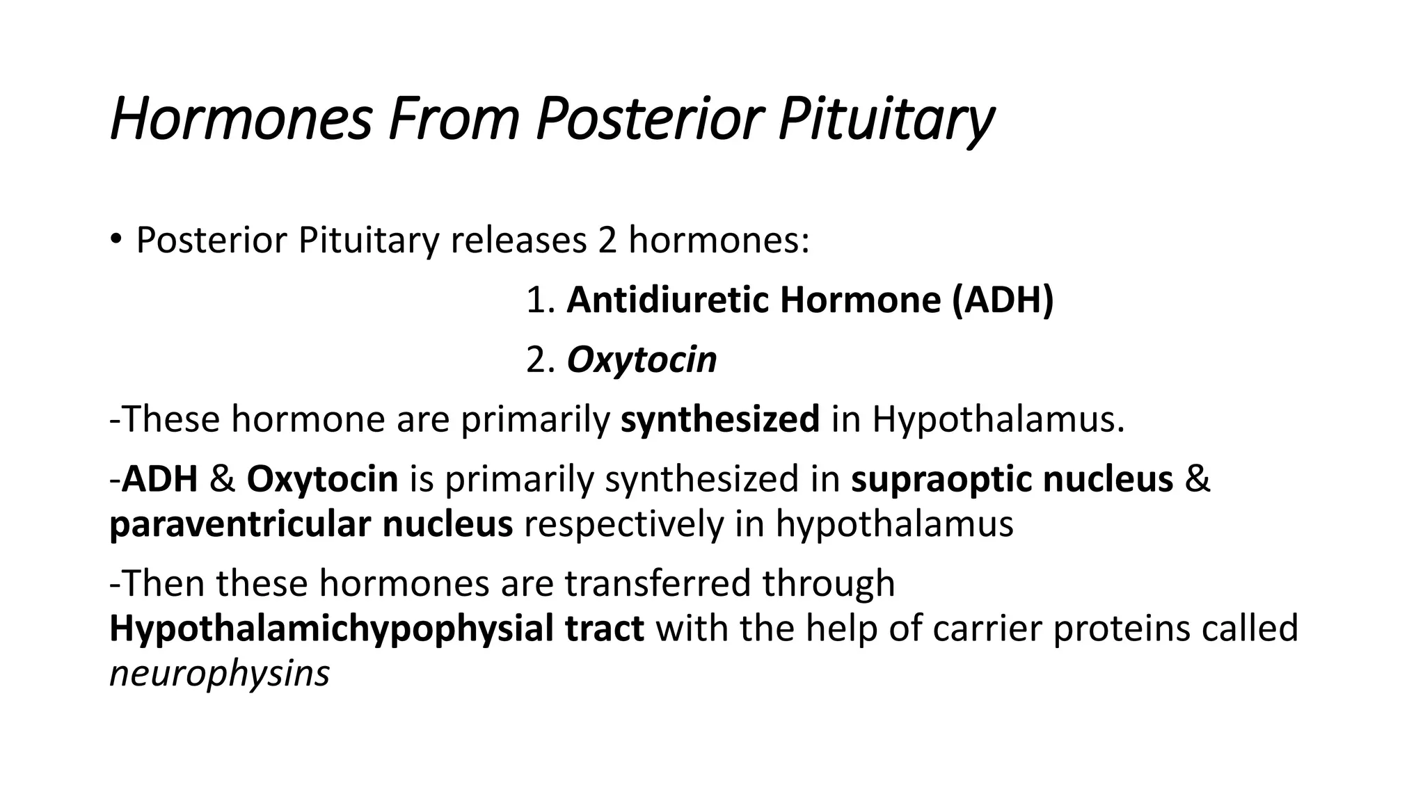Posterior pituitary | PPTX