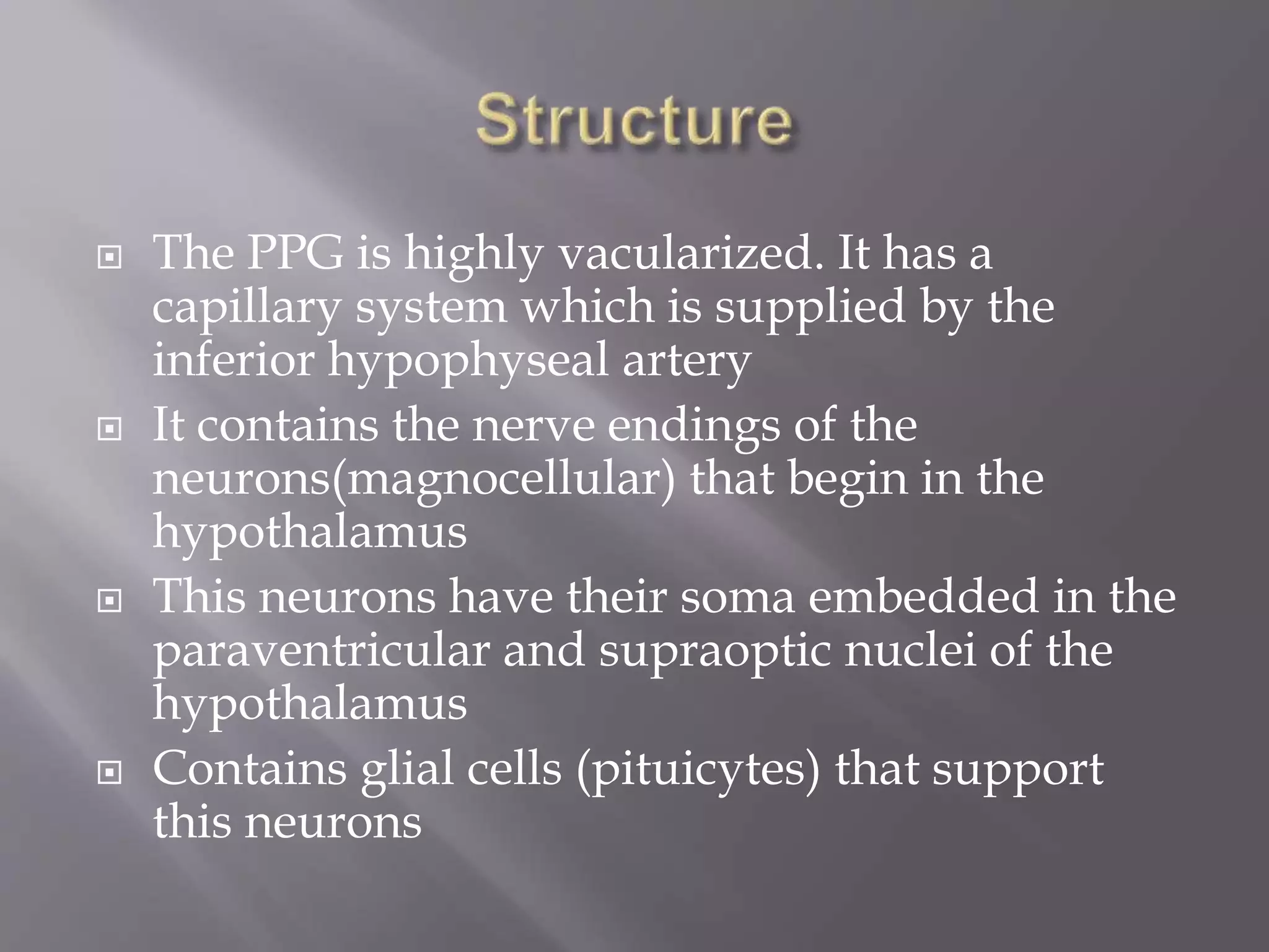 Posterior pituitary gland | PPTX
