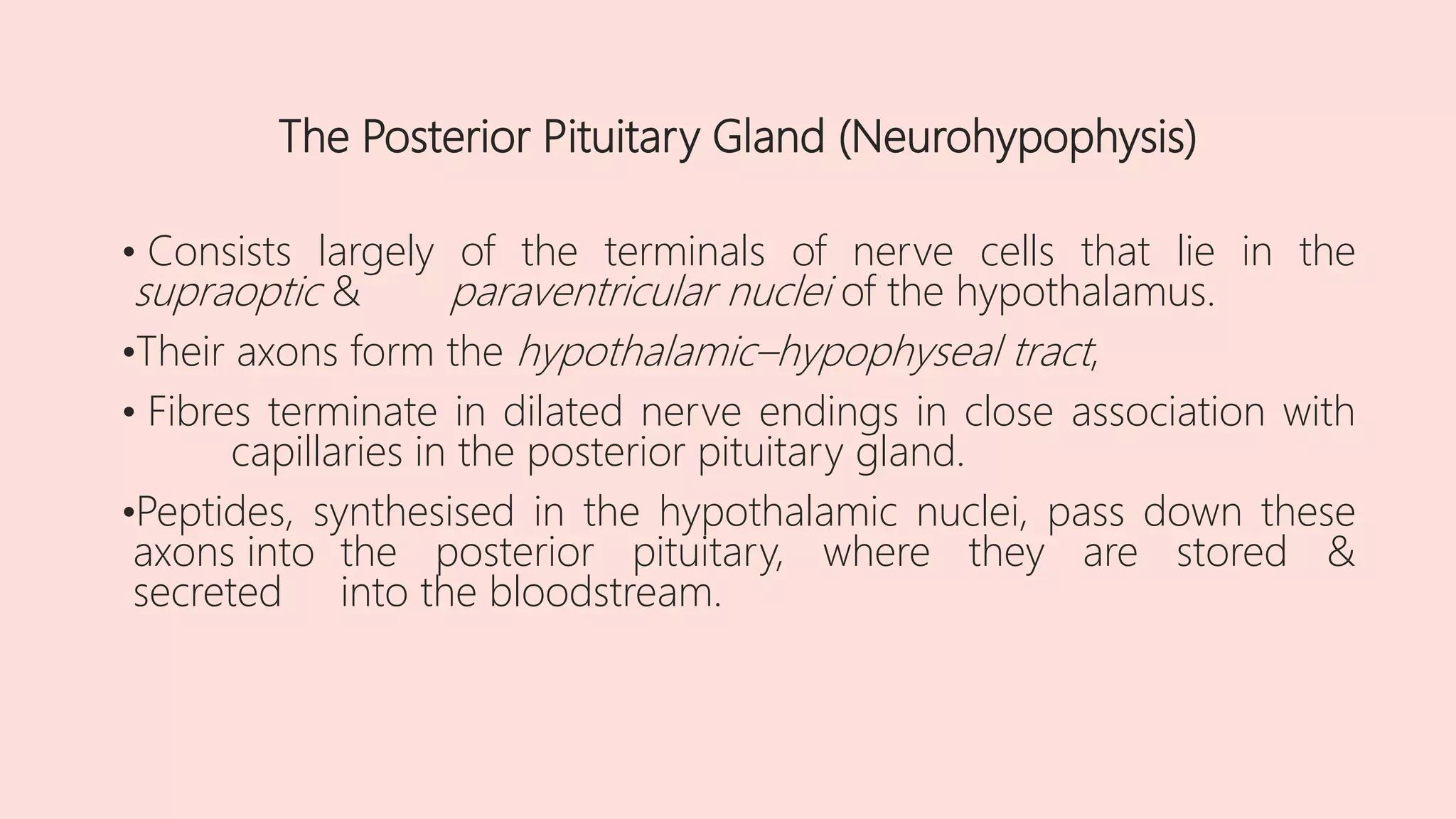 Posterior pituitary hormones | PPTX