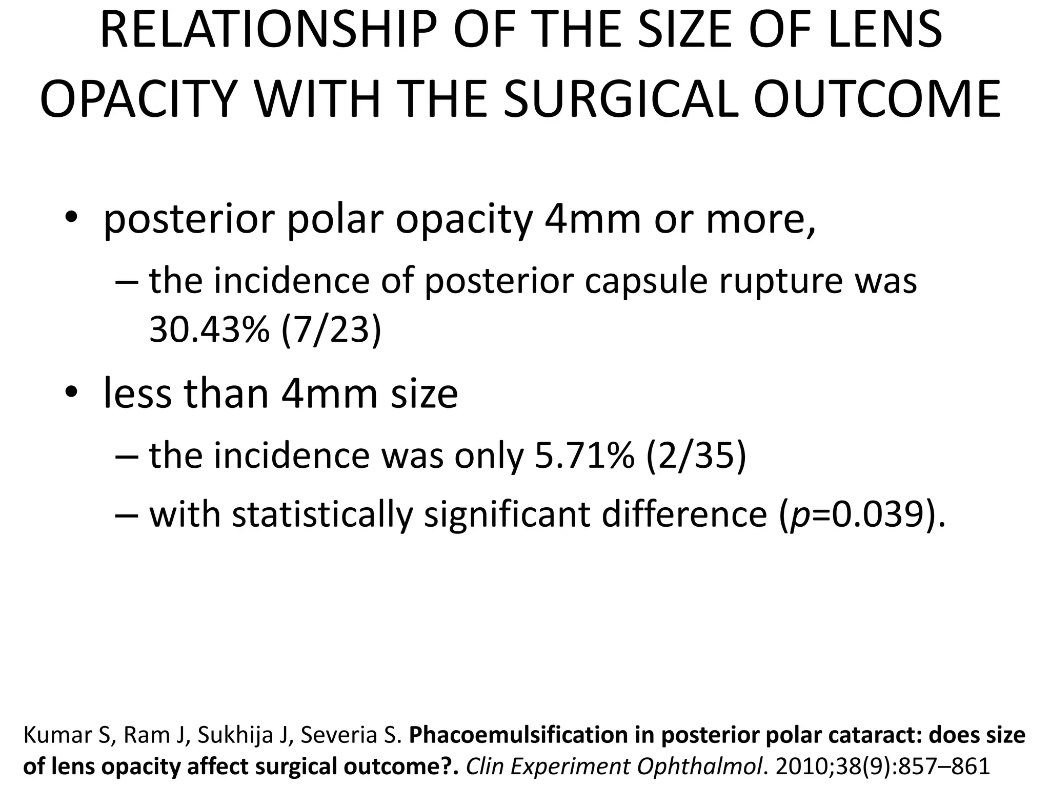 Posterior polar cataract | PPTX