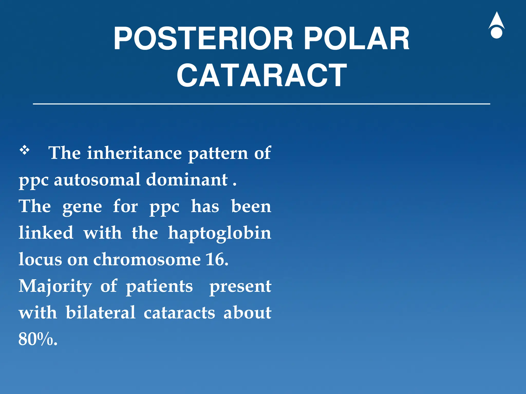 Posterior Polar Cataract PPC in the posterior cortex | PPT