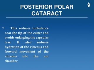 Posterior Polar Cataract PPC in the posterior cortex | PPT