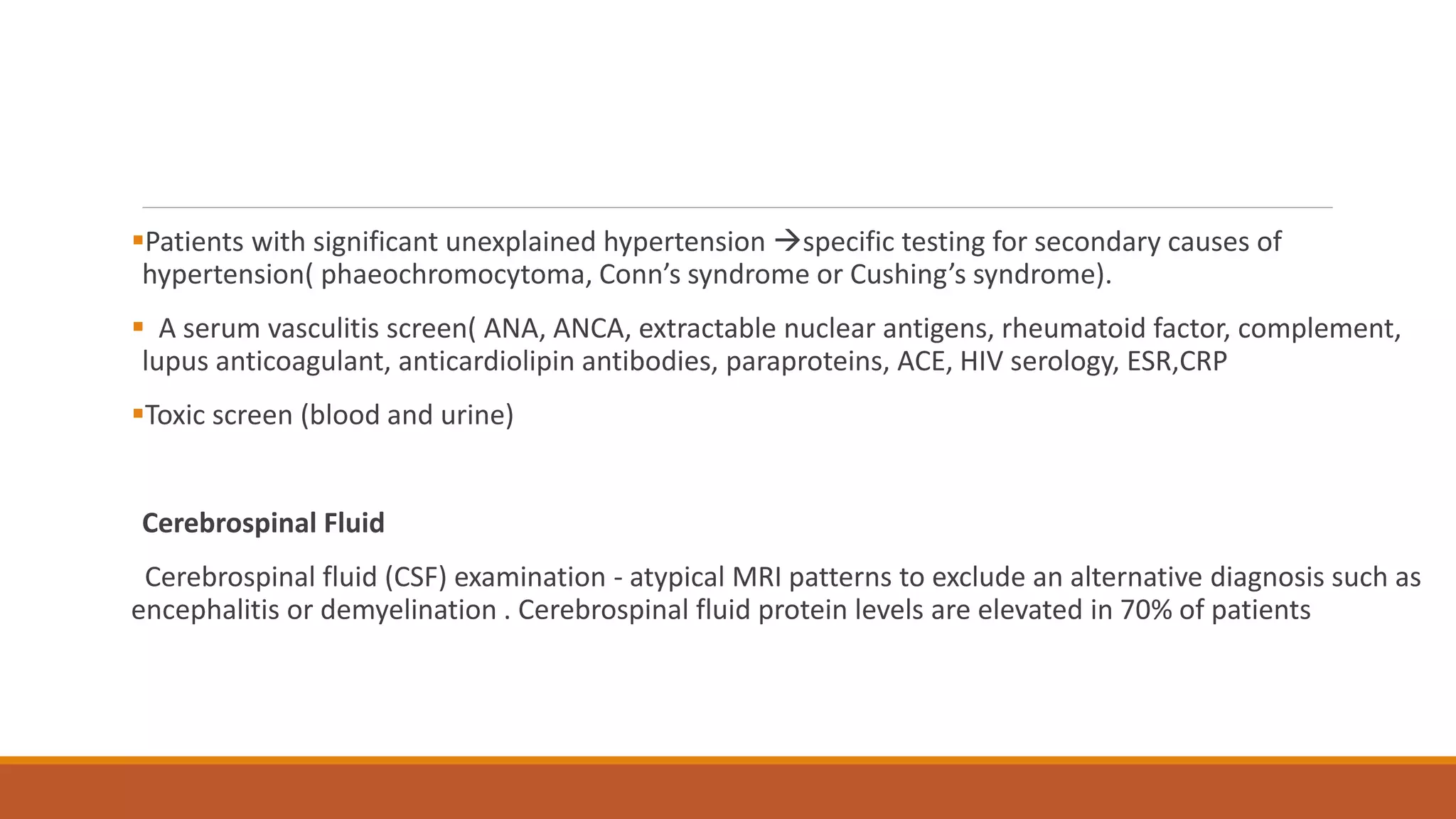 POSTERIOR REVERSIBLE ENCEPHALOPATHY SYNDROME (PRES).pptx