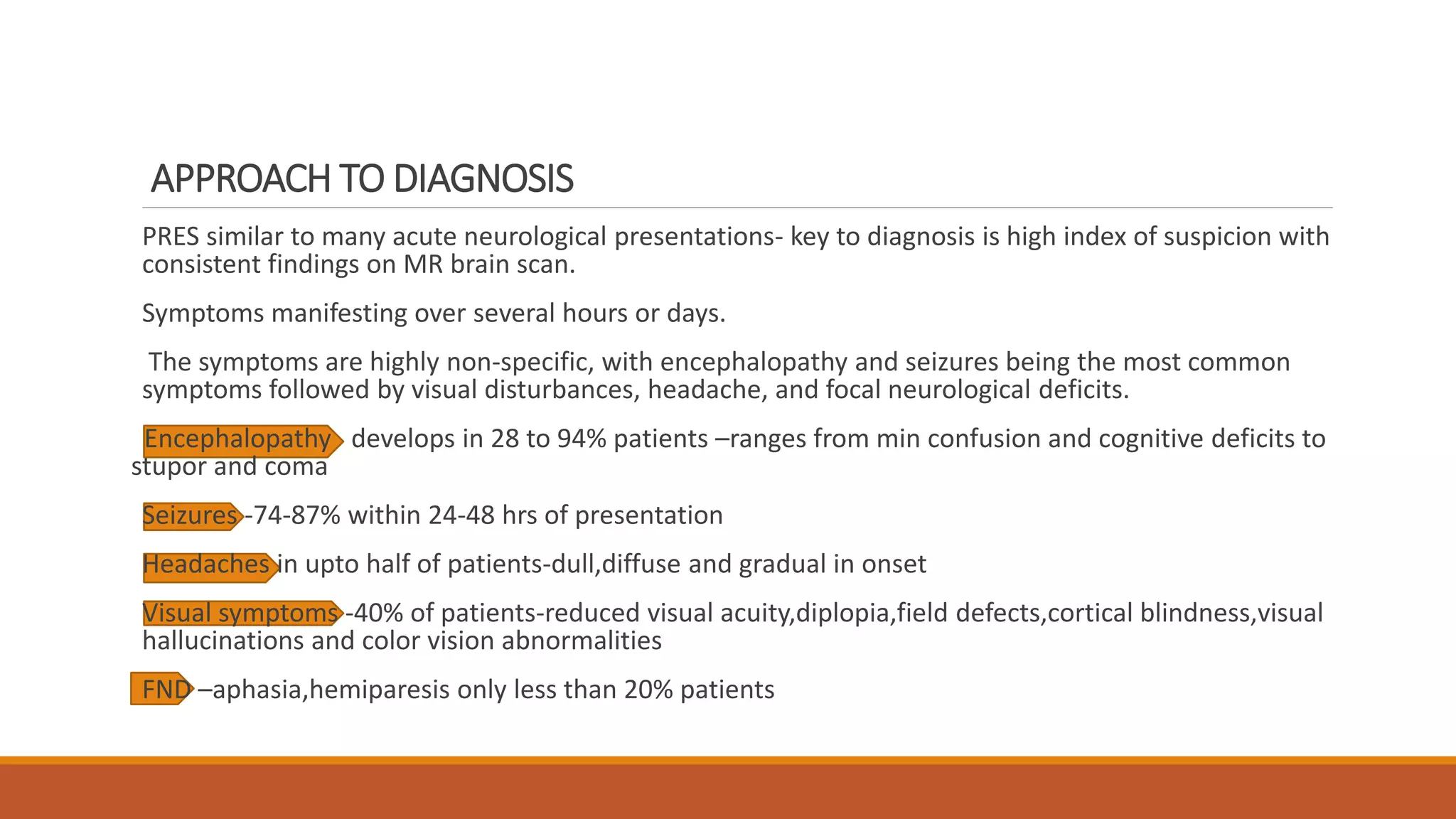 POSTERIOR REVERSIBLE ENCEPHALOPATHY SYNDROME (PRES).pptx