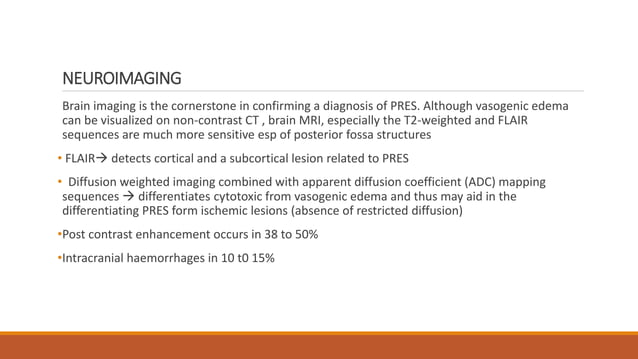 POSTERIOR REVERSIBLE ENCEPHALOPATHY SYNDROME (PRES).pptx