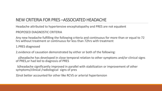 POSTERIOR REVERSIBLE ENCEPHALOPATHY SYNDROME (PRES).pptx