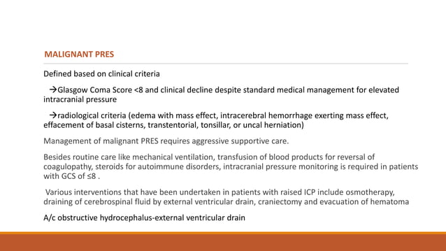 POSTERIOR REVERSIBLE ENCEPHALOPATHY SYNDROME (PRES).pptx