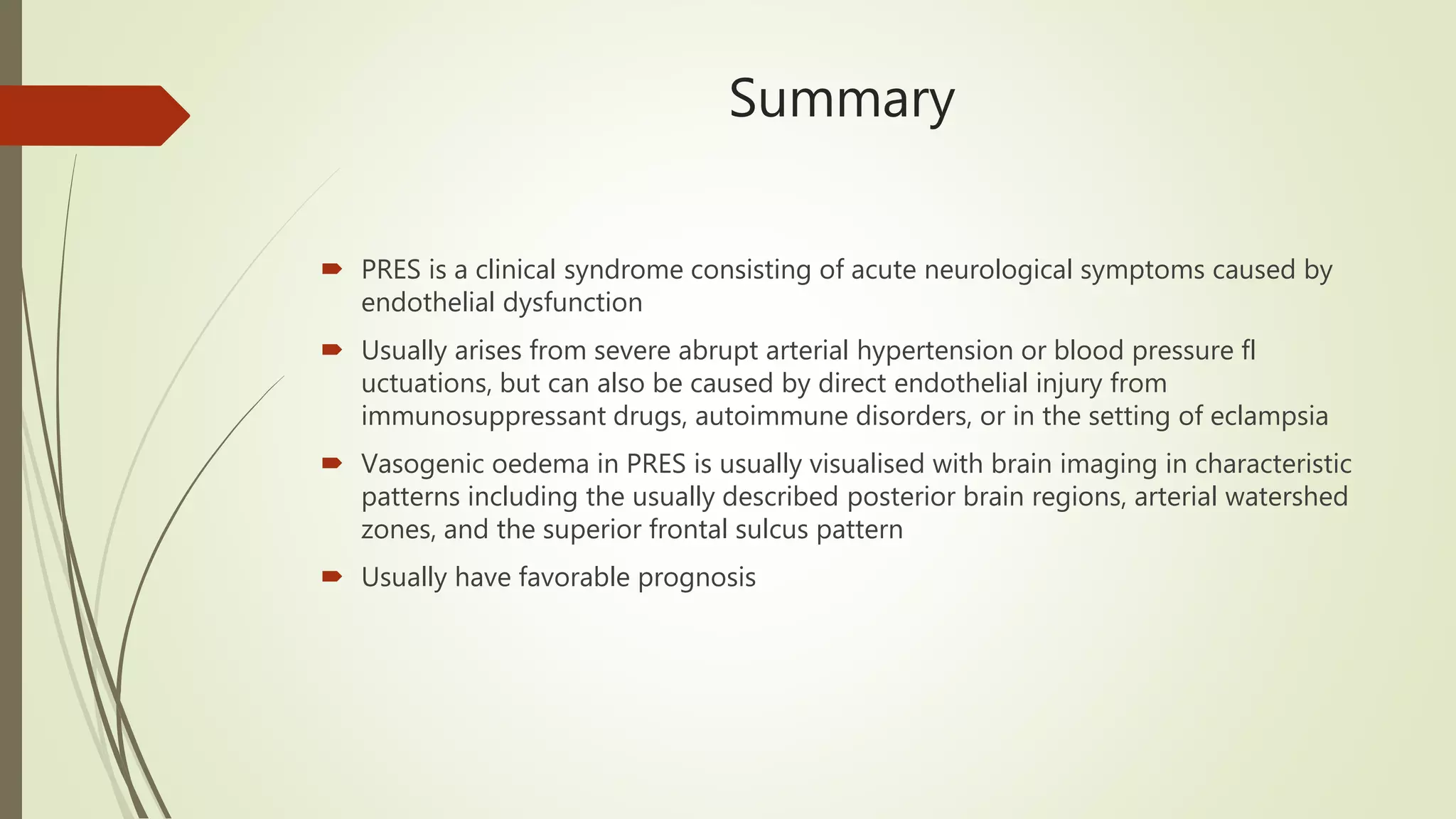 Posterior Reversible Encephalopathy Syndrome | PPTX