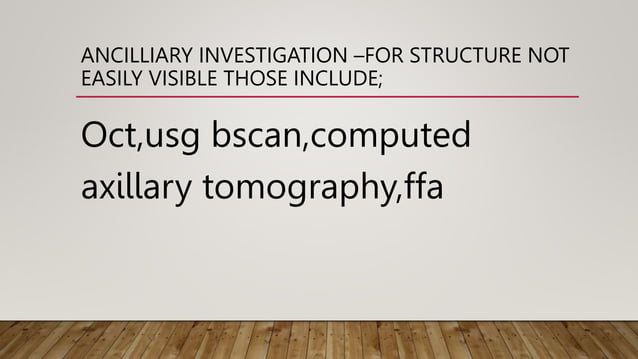 POSTERIOR SEGMENT EXAMINATION OF EYE.pptx | Eye and Vision Conditions ...