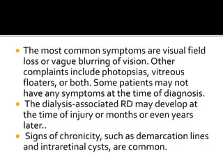 Posterior segment manifestations of blunt trauma | PPTX