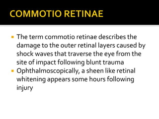 Commotio Retinae Icd 9