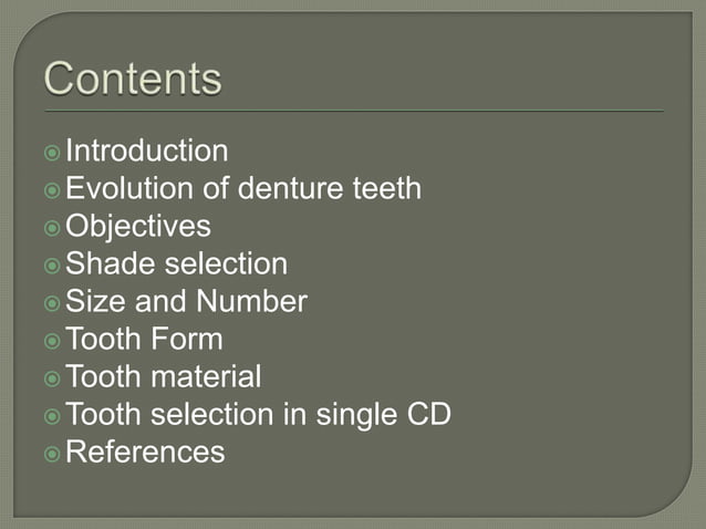 Posterior Teeth Selection in Complete Denture | PPT