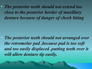 POSTERIOR TEETH SELECTION NEW for teeth arrangement | PPT