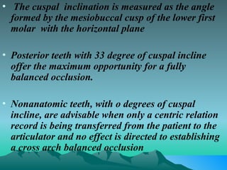 POSTERIOR TEETH SELECTION NEW for teeth arrangement | PPT