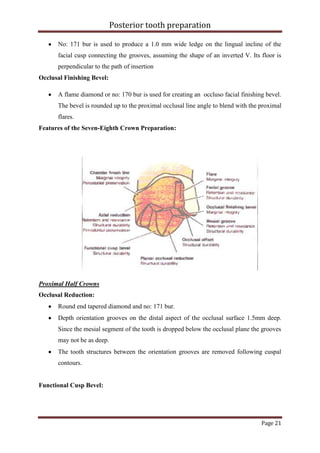 Posterior tooth preparations/dental crown &bridge course by Indian ...