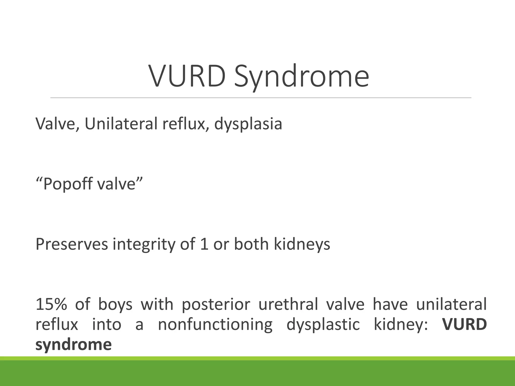 Posterior Urethral Valve | PPTX