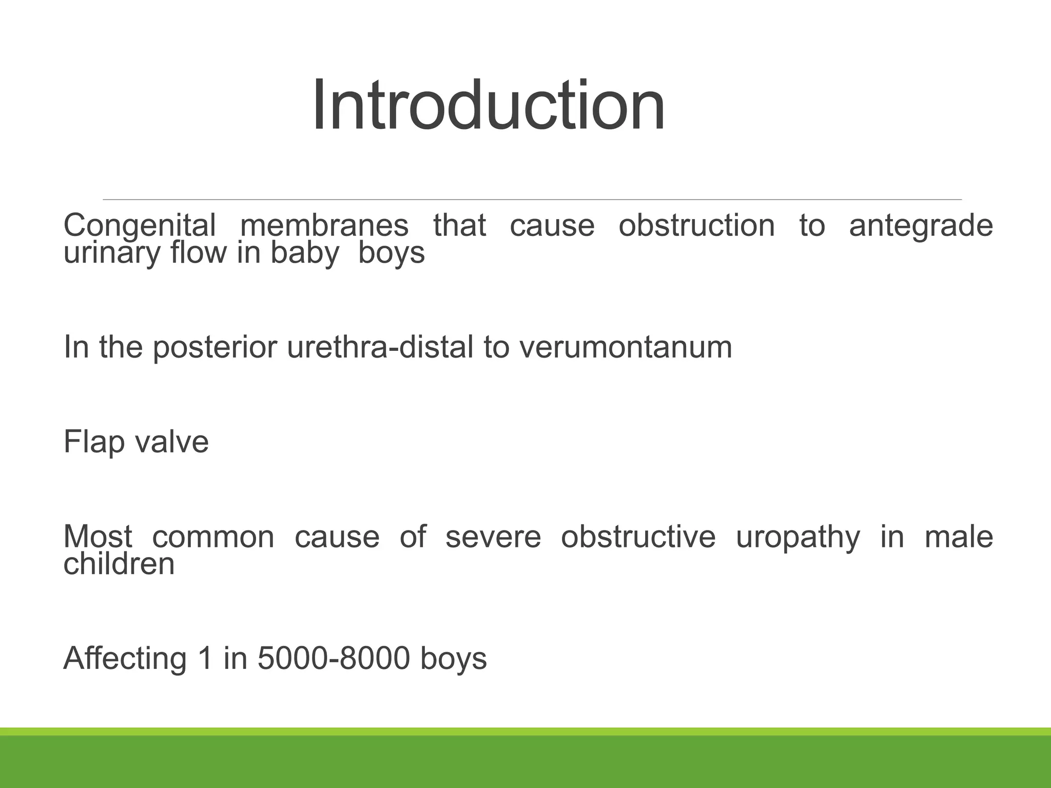 Posterior Urethral Valve | PPTX