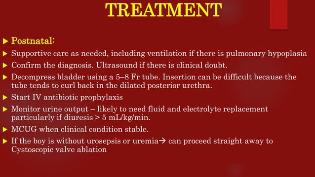 Posterior urethral valves- Pediatric Surgery | PPTX