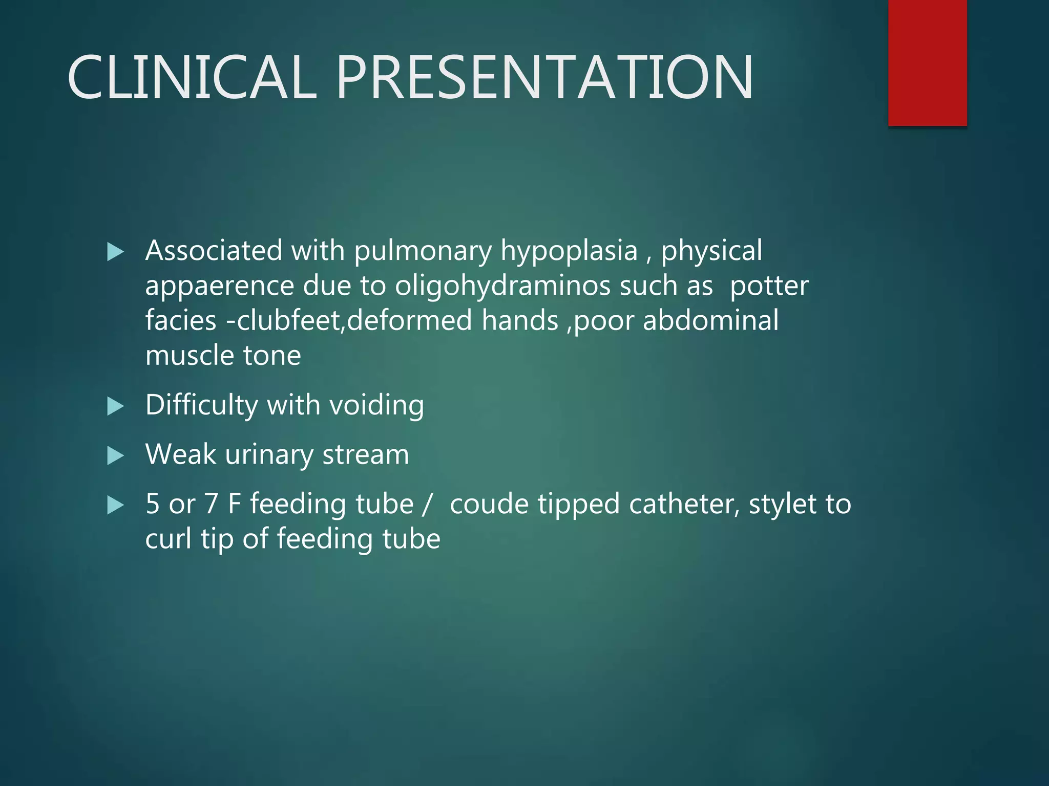 POSTERIOR URETERAL VALVES (PUV ) | PPTX