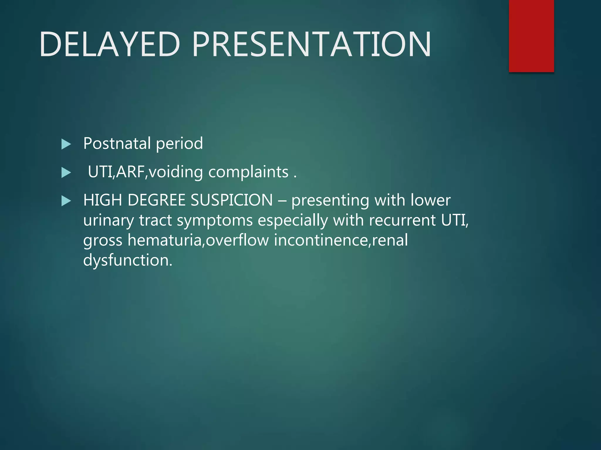 POSTERIOR URETERAL VALVES (PUV ) | PPTX