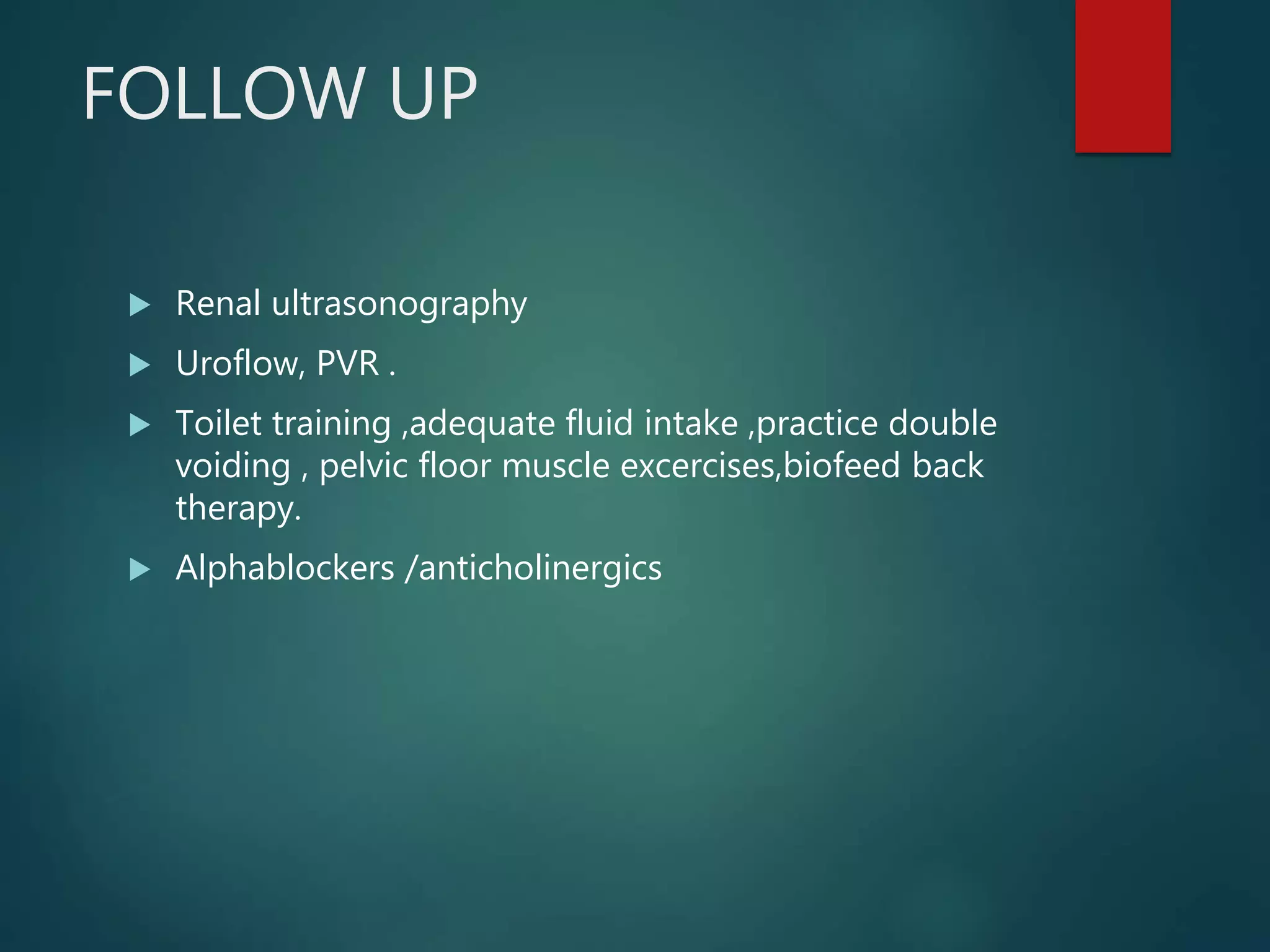 POSTERIOR URETERAL VALVES (PUV ) | PPTX