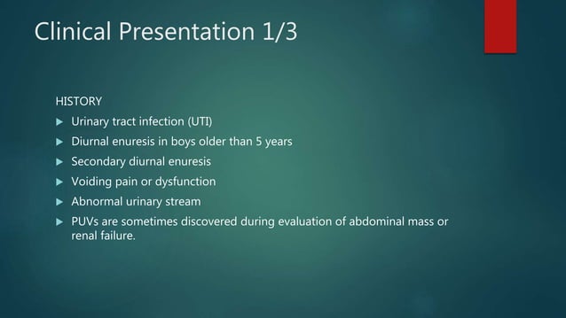 Posterior Urethral Valves | PPTX
