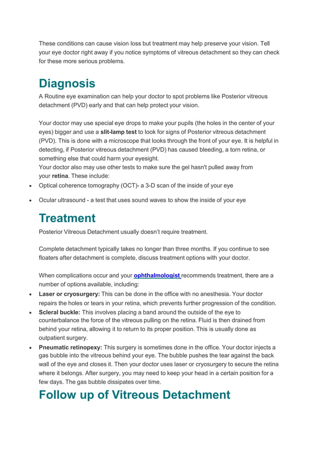 Posterior Vitreous Detachment Treatment.pptx