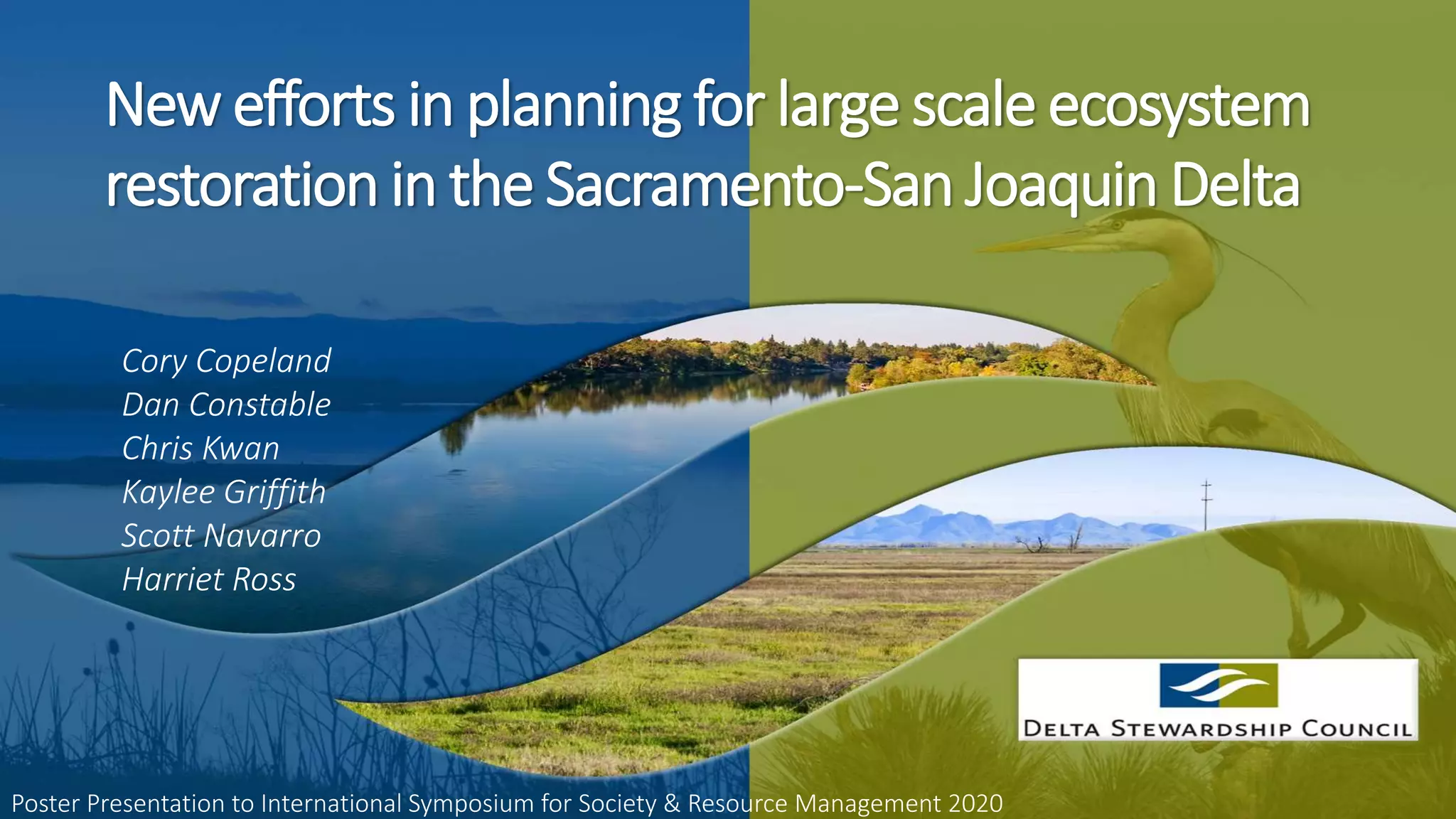 New efforts in planning for large scale ecosystem restoration in the ...