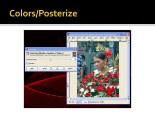 GIMP- Posterize by Kimberly Guthrie | PPTX