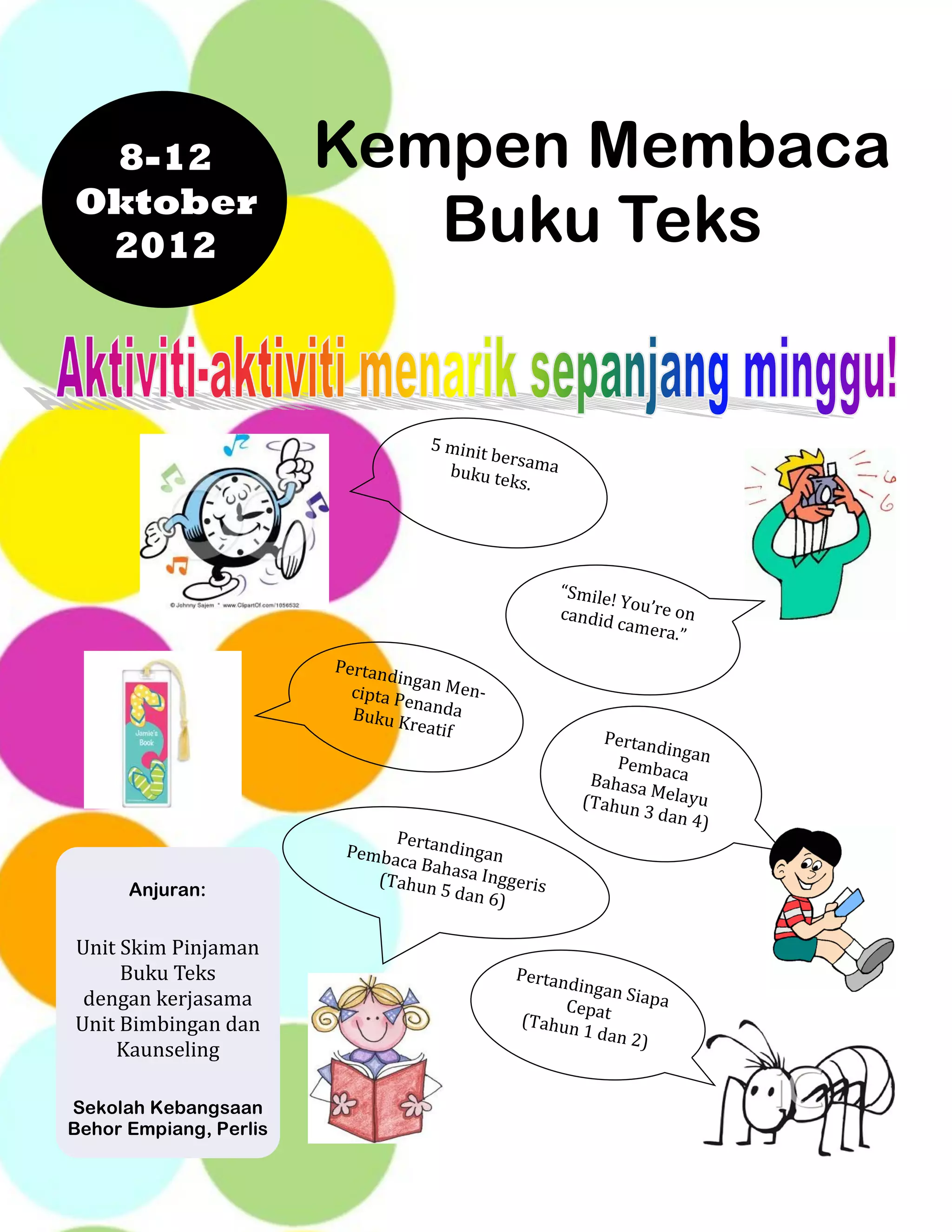 Poster kempen baca buku teks | PDF