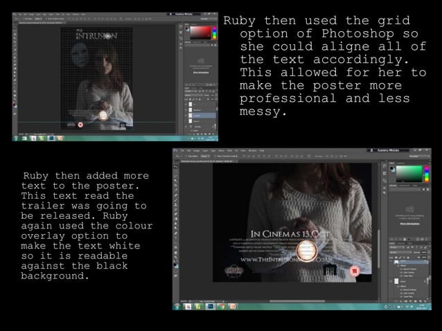 Poster layout and Photoshop | PPTX