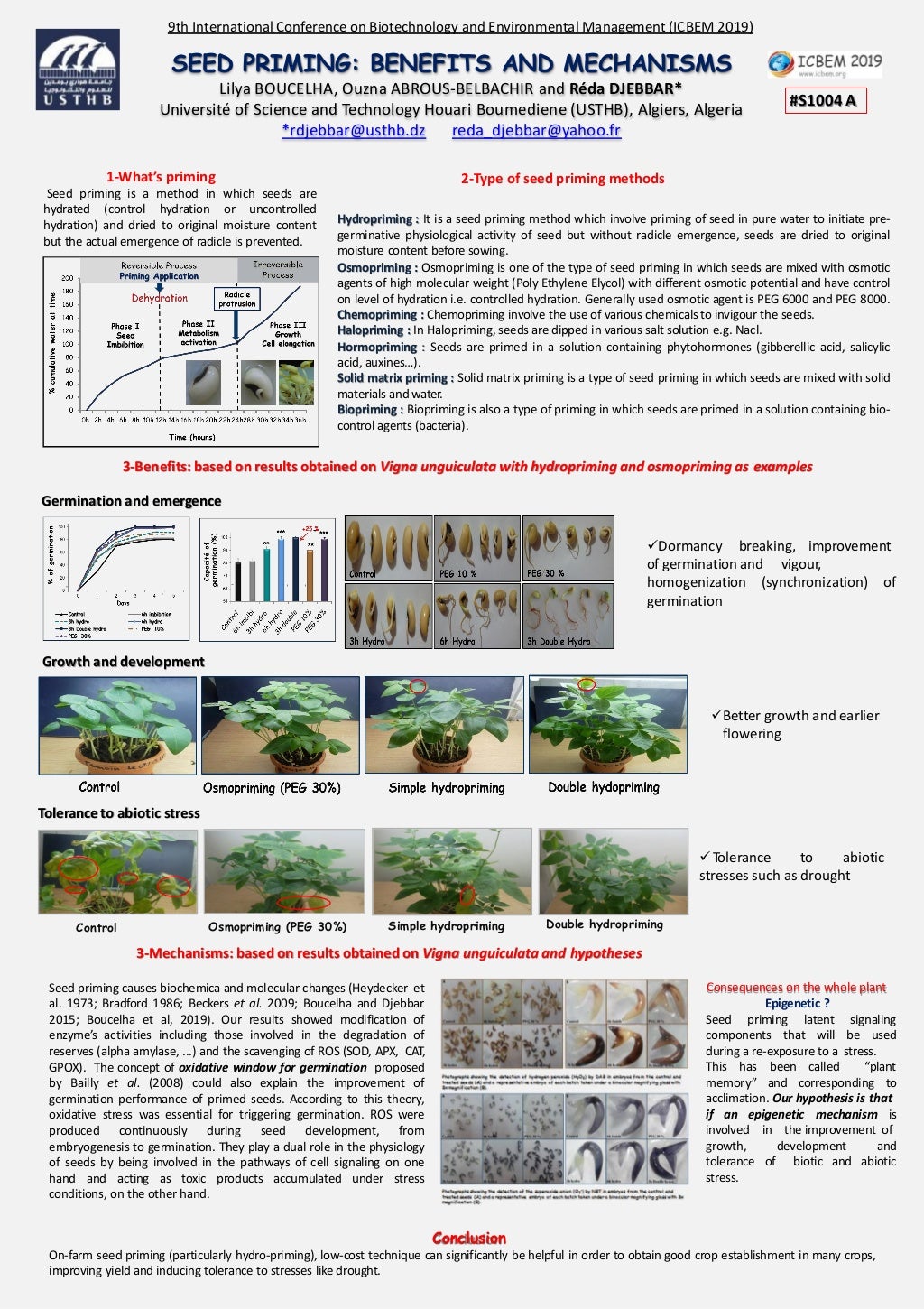 SEED PRIMING: BENEFITS AND MECHANISMS | PDF