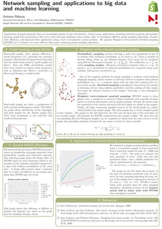 Network sampling and applications to big data and machine learning | PDF