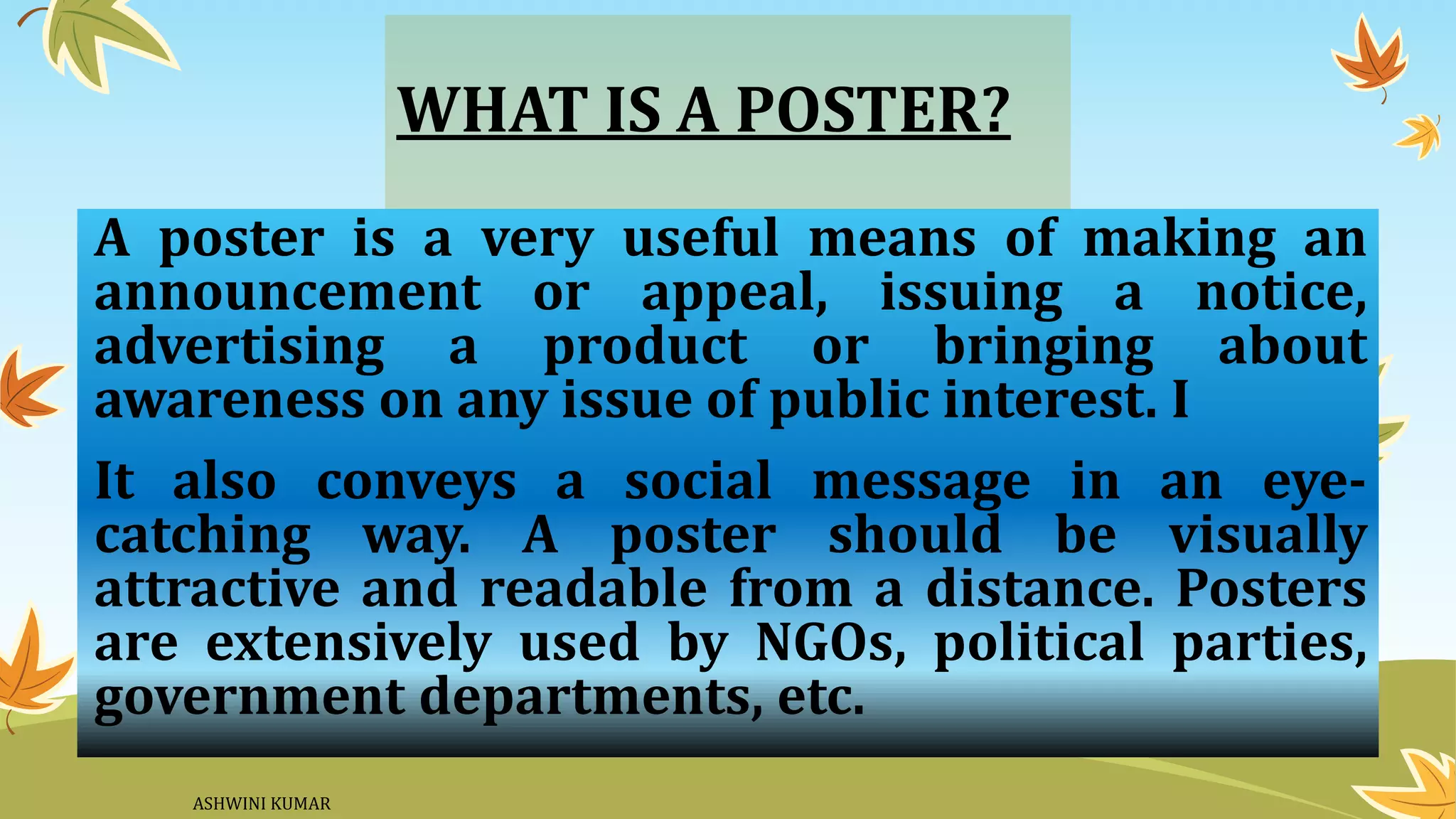Poster making | PDF