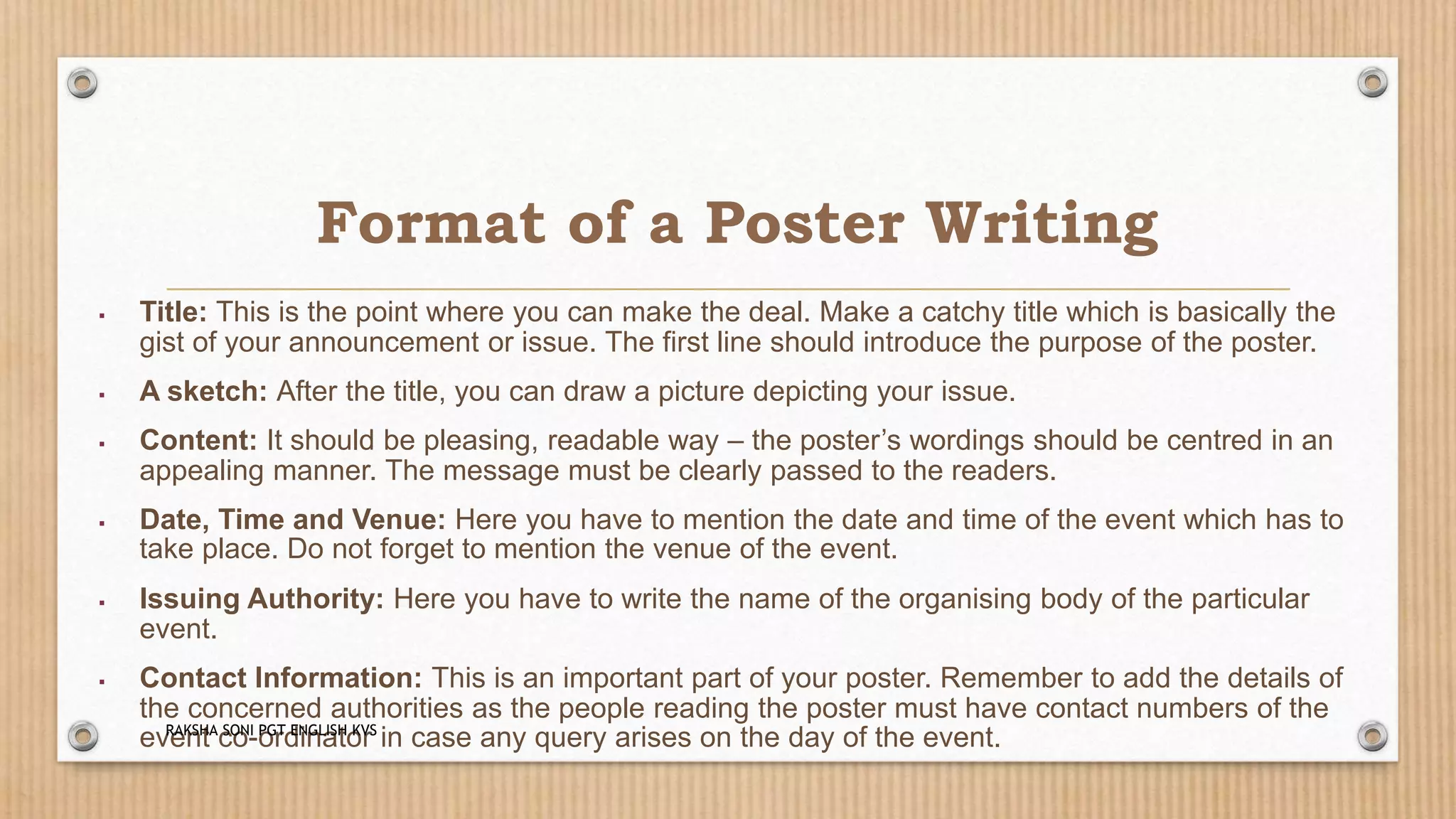 Poster making | PPTX