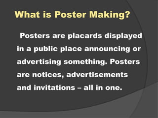 Poster making | PPTX