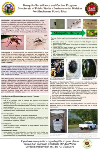 Mosquito Surveilance and Control Program Poster | PDF
