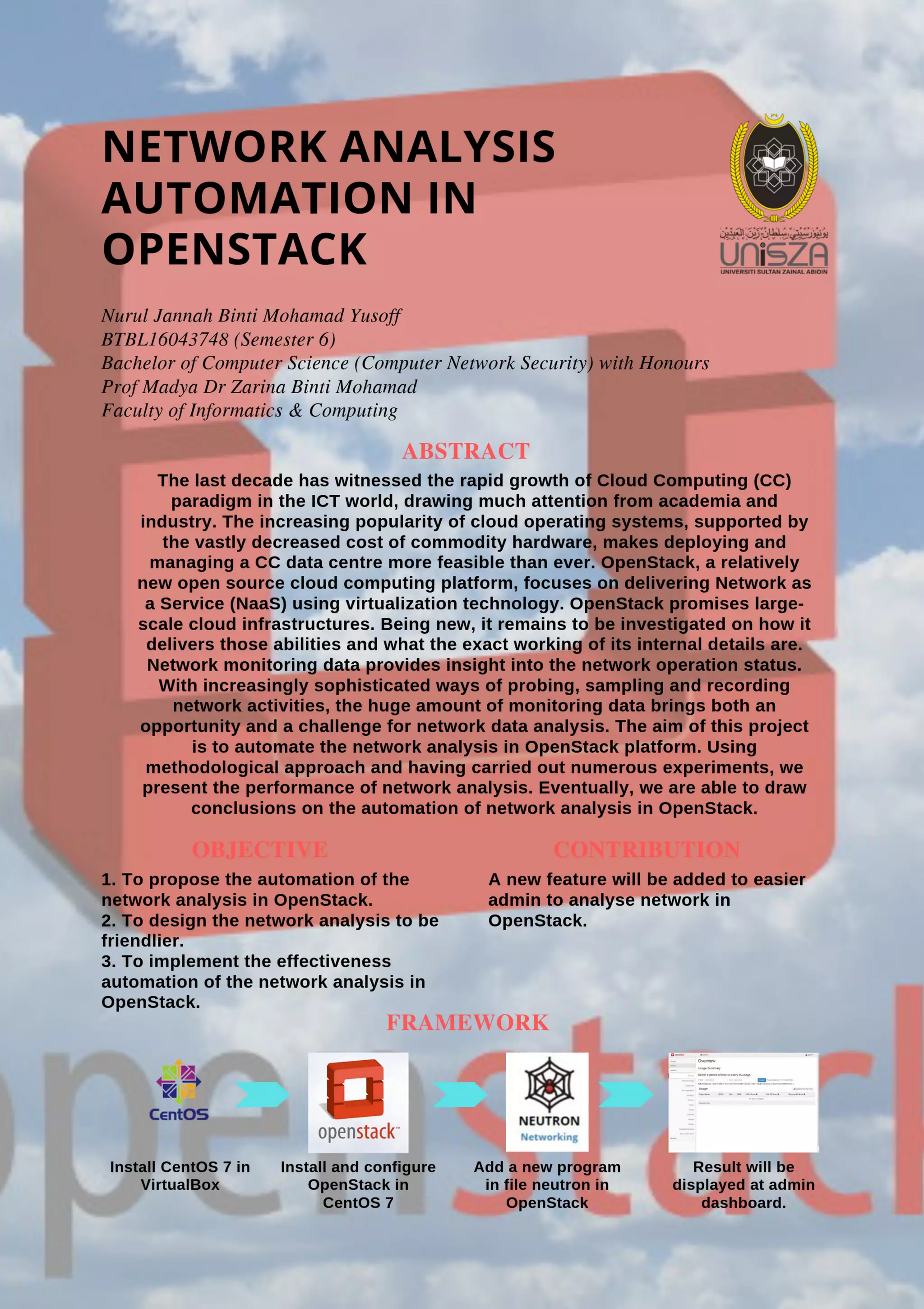 Poster Network Analysis Automation In OpenStack | PDF