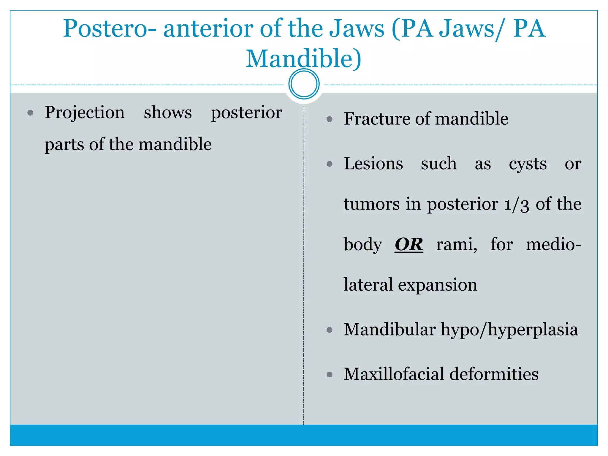Postero anterior cephalometry | PPTX