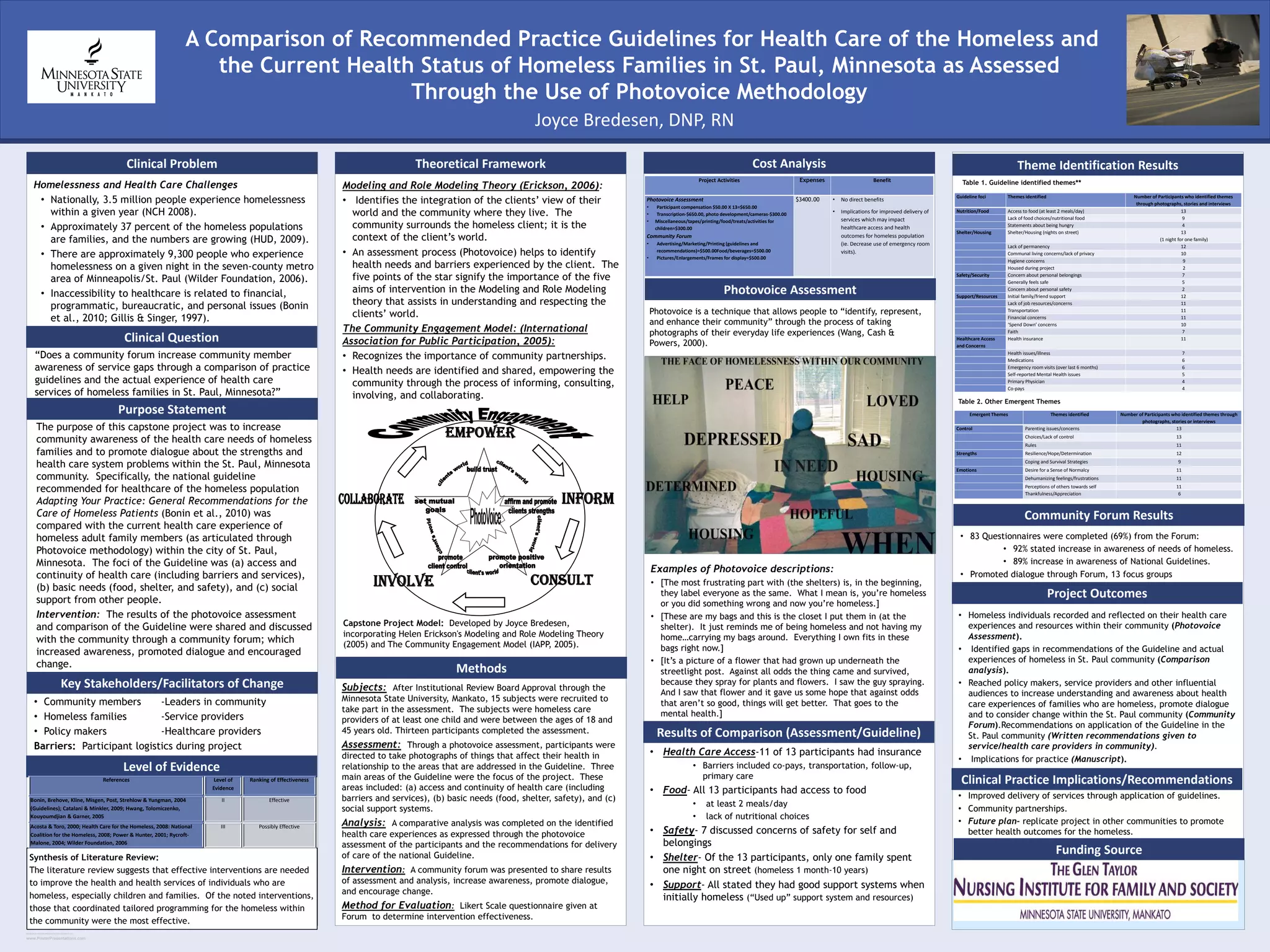 Poster of research with homeless families | PDF