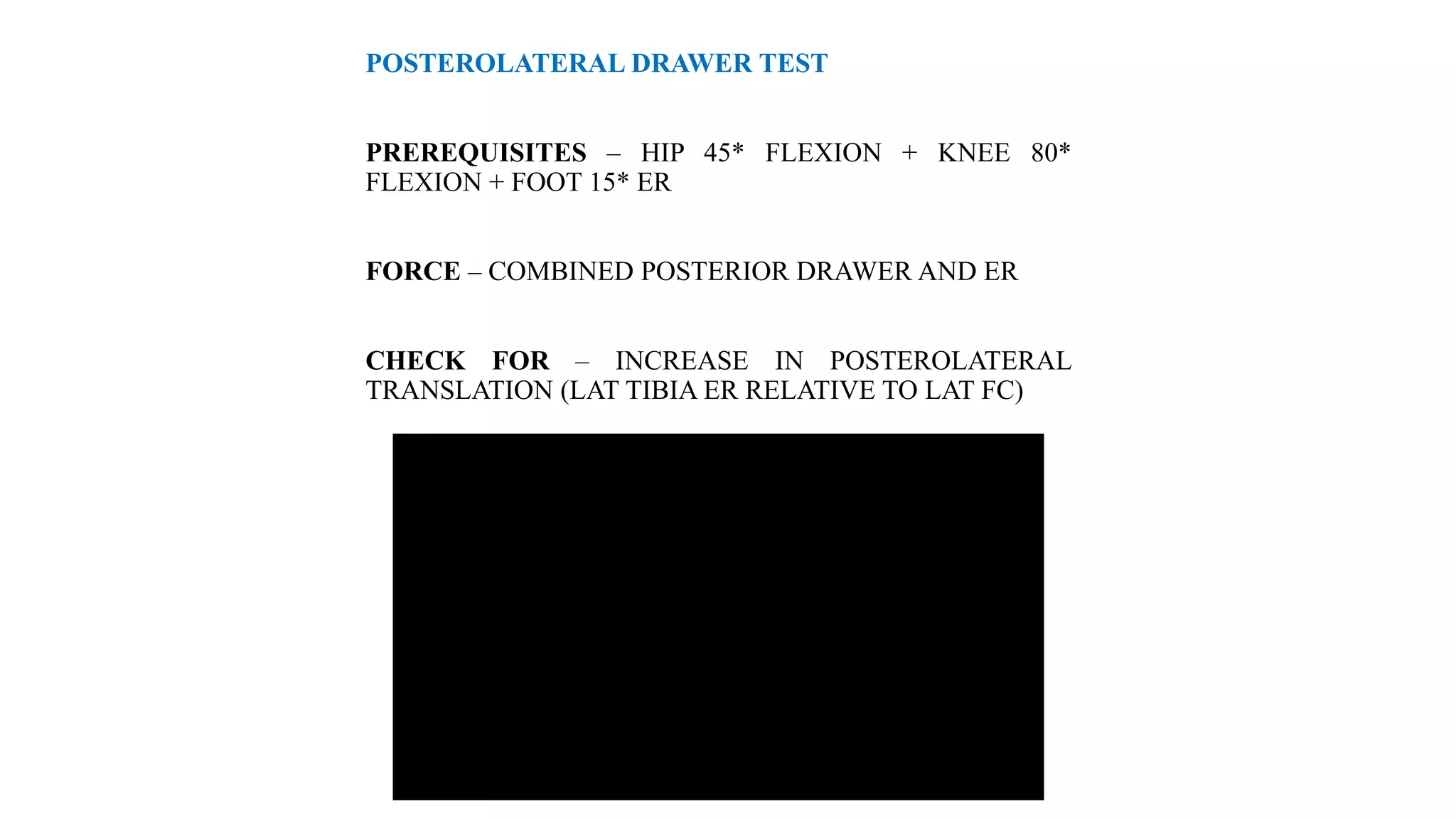Posterolateral corner knee injuries | PPTX