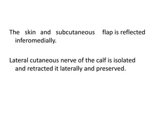 Posteromedial and posterolateral approach to knee | PPTX