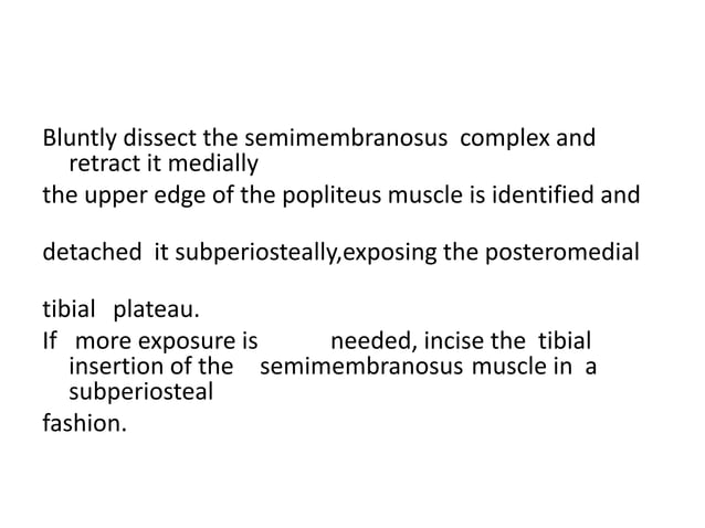Posteromedial and posterolateral approach to knee | PPTX | Death ...