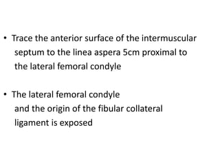 Posteromedial and posterolateral approach to knee | PPTX
