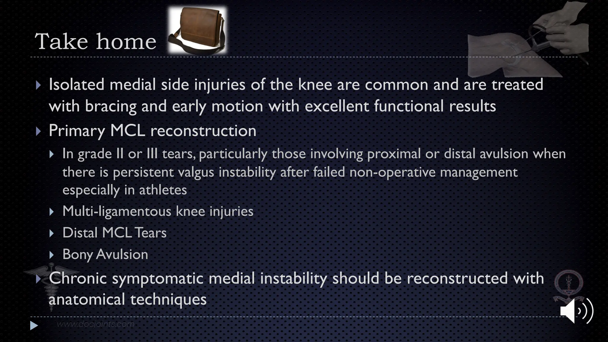 Posteromedial Corner (PMC) and Medial Collateral ligamnet (MCL ...