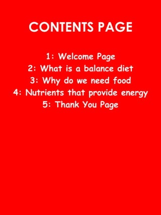 Poster on balanced diet | PPTX