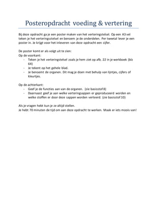 Posteropdracht voeding | DOCX