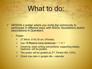 Poster passive voice | PPTX